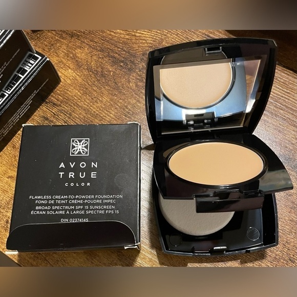 Avon | Makeup | Light Nude True Color Flawless Cream Powder Foundation ...